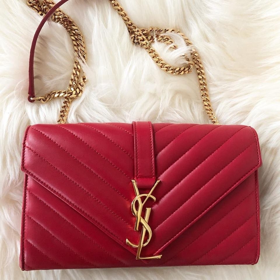 YSL Small Monogram Sling Bag In Red With GHW YSL Kuala Lumpur KL ysl-small-monogram-sling-bag-in-red-with-ghw-ysl-kuala-lumpur-kl