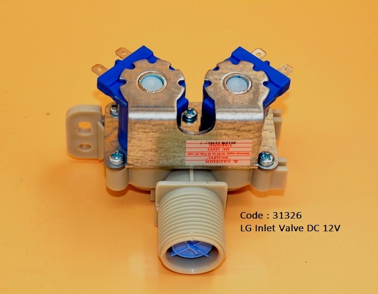Code 31326 Double Valve For LG DC 12V Water Valve Inlet Valve Code 31326 Double Valve For LG DC 12V Water Valve Inlet Valve