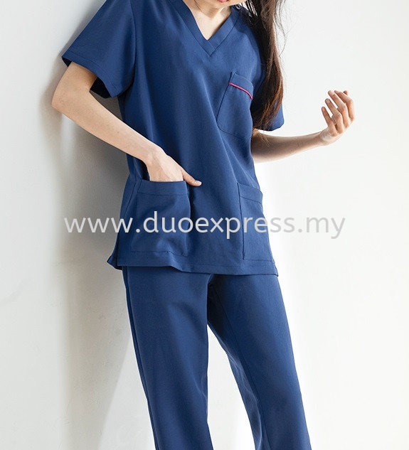 Medical Scrub Suit Set E (1) Baju Hospital Medical Scrub Uniform Custom ...
