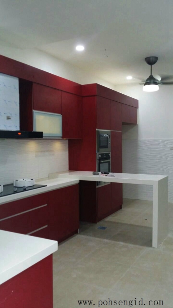 Kitchen Cabinet Seremban278 Red Color Kitchen Cabinet Kitchen Cabinet kitchen-cabinet-seremban278-red-color-kitchen-cabinet-kitchen-cabinet