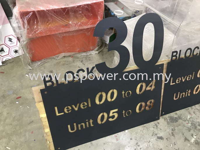 Laser Cut Metal Signage - Floor Directory LASER CUT MATERIAL METAL ...
