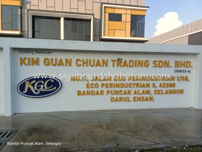 Kim Guan Chuan Trading Puncak Alam- 3D Box Up Lettering Signboard With ...