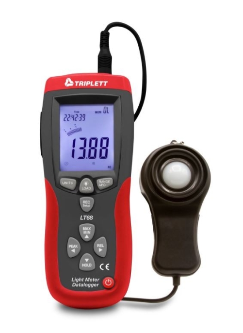 LIGHT METER/DATALOGGER - (LT68) Triplett Test Equipment and Tools Test ...