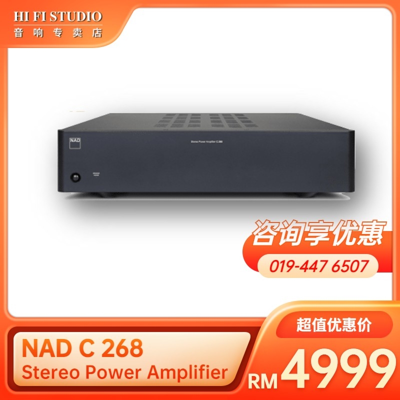 NAD C 268 Stereo Power Amplifier NAD Amplifier Johor Bahru JB nad-c-268-stereo-power-amplifier-nad-amplifier-johor-bahru-jb