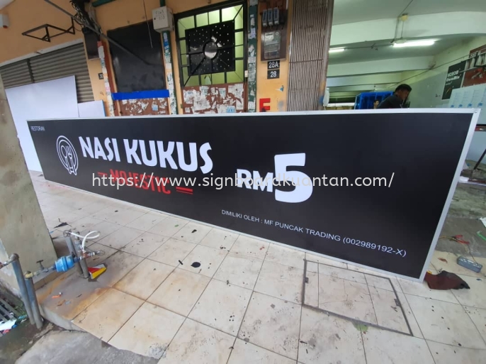 RESTORAN NASI KUKUS LIGHTBOX SIGNBOARD AT TERENGGANU KAMPUNG GEMIA ...