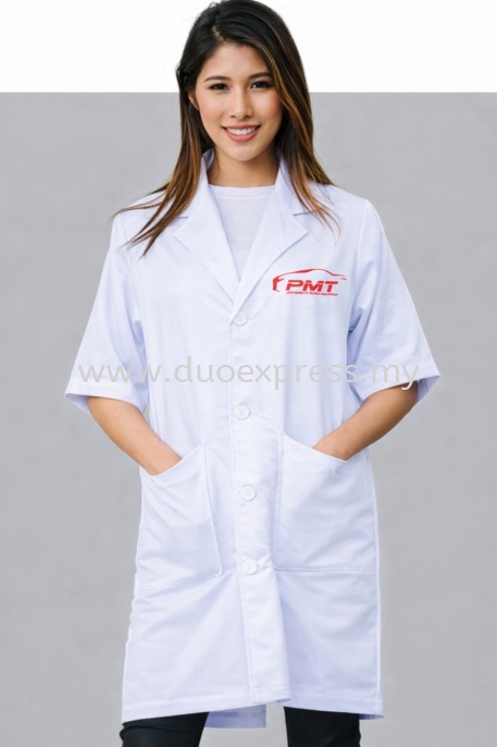 Lab Coat with Logo Baju Lab Coat Uniform Custom Made Selangor, KL ...