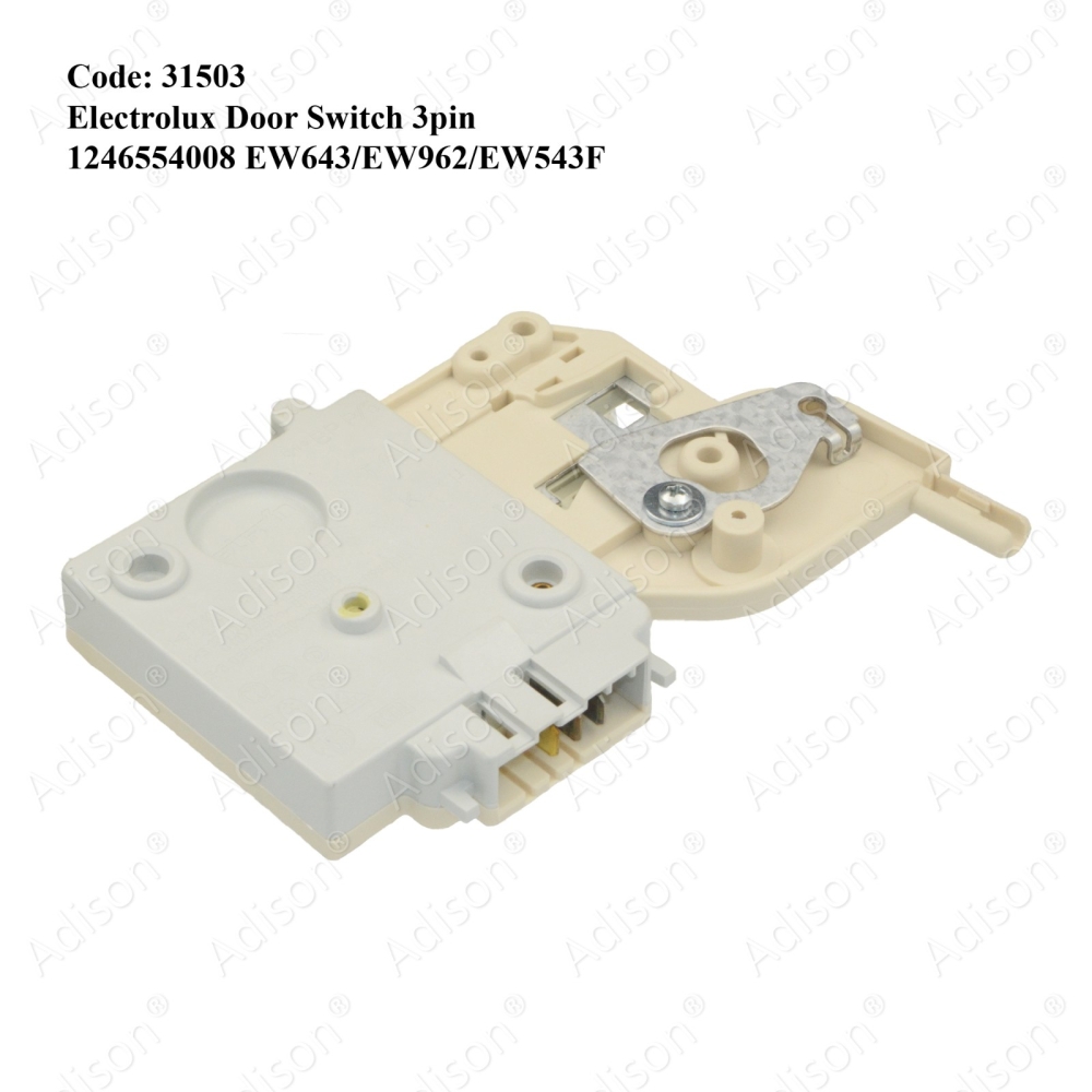 Code 31503 Electrolux Door Switch 3pin Door Switch Power Switch code-31503-electrolux-door-switch-3pin-door-switch-power-switch