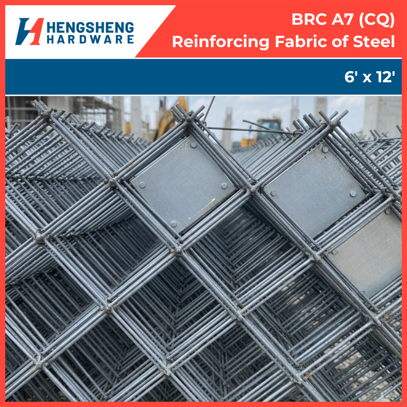 BRC A7 (CQ) - Reinforcing Fabric Of Steel (6ft X 12ft) Building ...