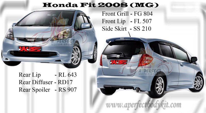 Honda Fit 2008 MG Bodykit Honda Johor Bahru JB Malaysia Body Kits | A ...