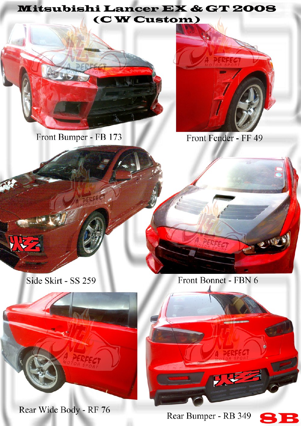 Mitsubishi Lancer EX & GT 2008 CW Custom Johor Bahru JB Malaysia Body ...