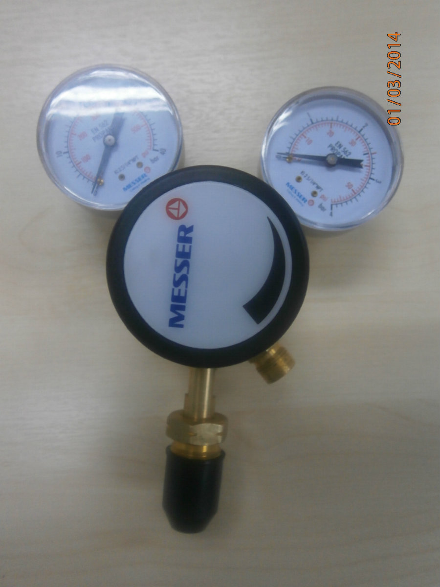 MESSER Tornado L/B-Propane Regulator Mod. 5 Bar MESSER Pressure Test ...