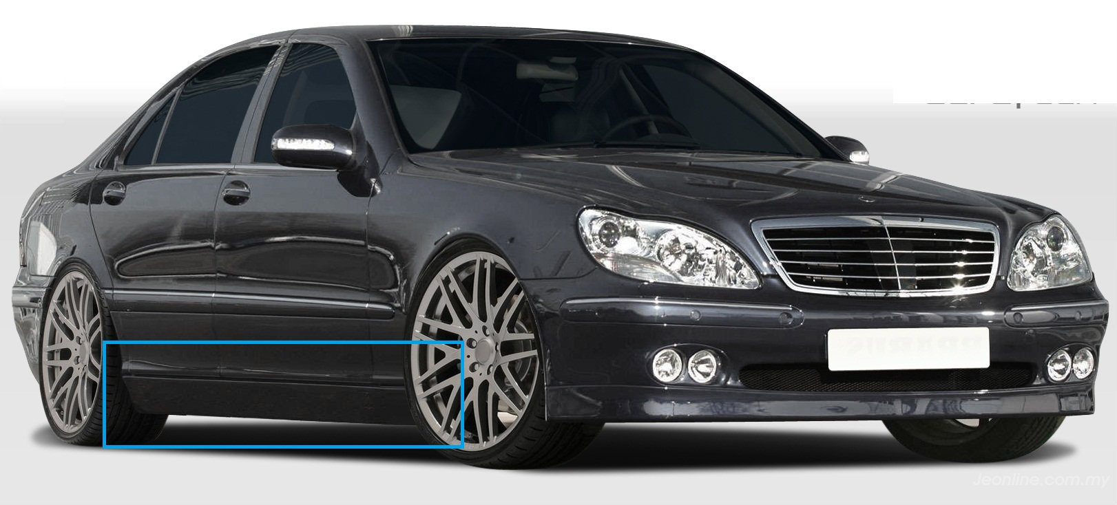 MERCEDES BENZ W220 BRABUS STYLE DESIGN SIDE SKIRT W220 (S CLASS ...