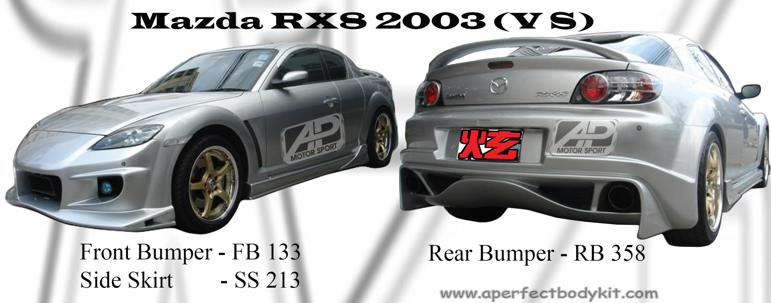 Mazda RX8 2003 VS Bumperkits Johor Bahru JB Malaysia Body Kits | A ...