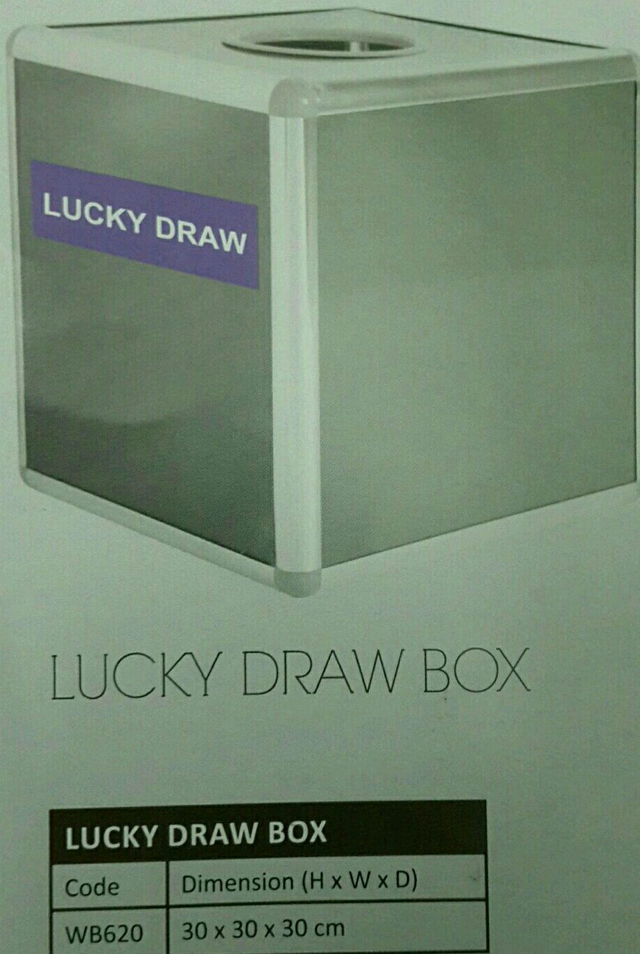 Lucky Draw Box Johor Bahru (JB), Malaysia. Industrial Laser Engraving ...