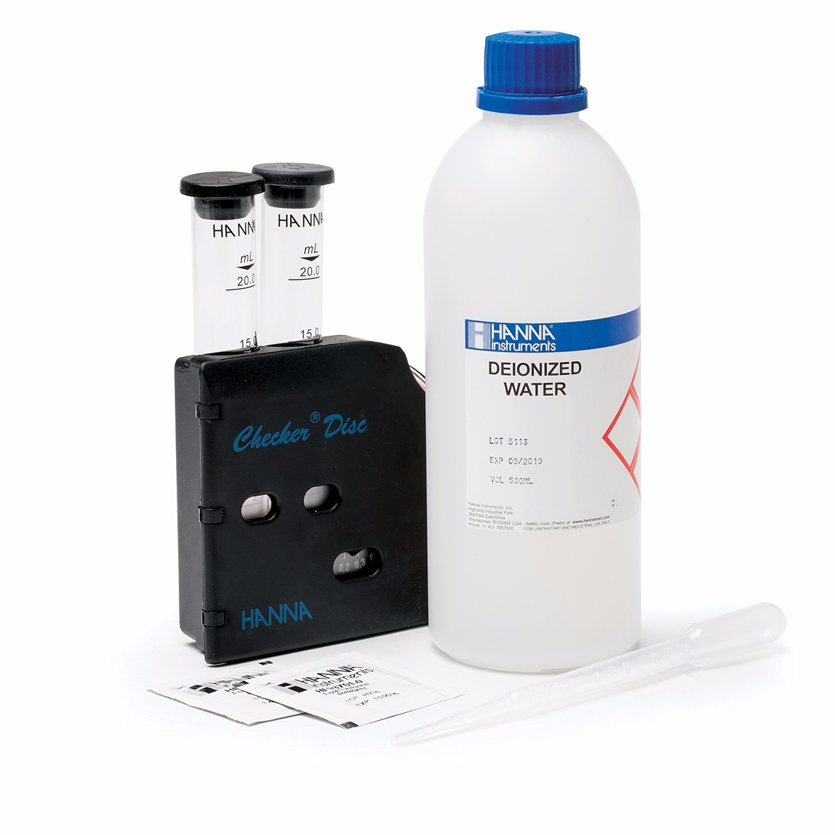 HI3875 Free Chlorine Medium Range Test Kit Benchtop Meters Oxygen ...