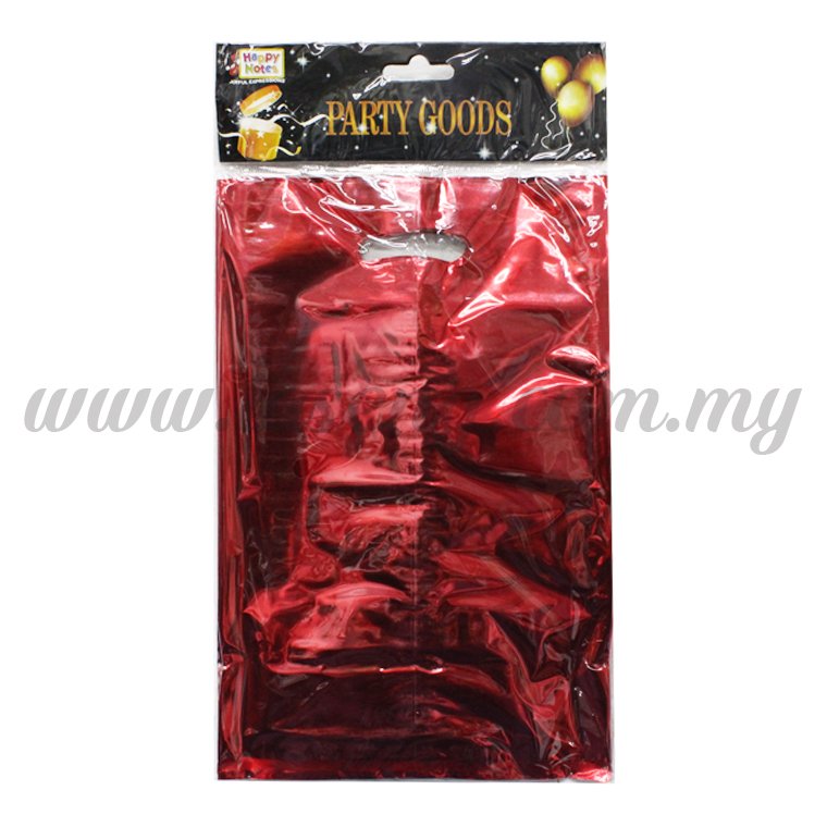 Metallic Party Loot Bag - Red (P-MPLB-R) Foil Balloon Party Kuala ...