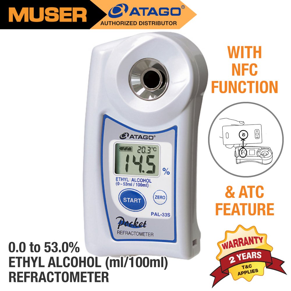 Atago PAL-33S | Ethyl alcohol Meter [Delivery: 3-5 days] PAL Series ...