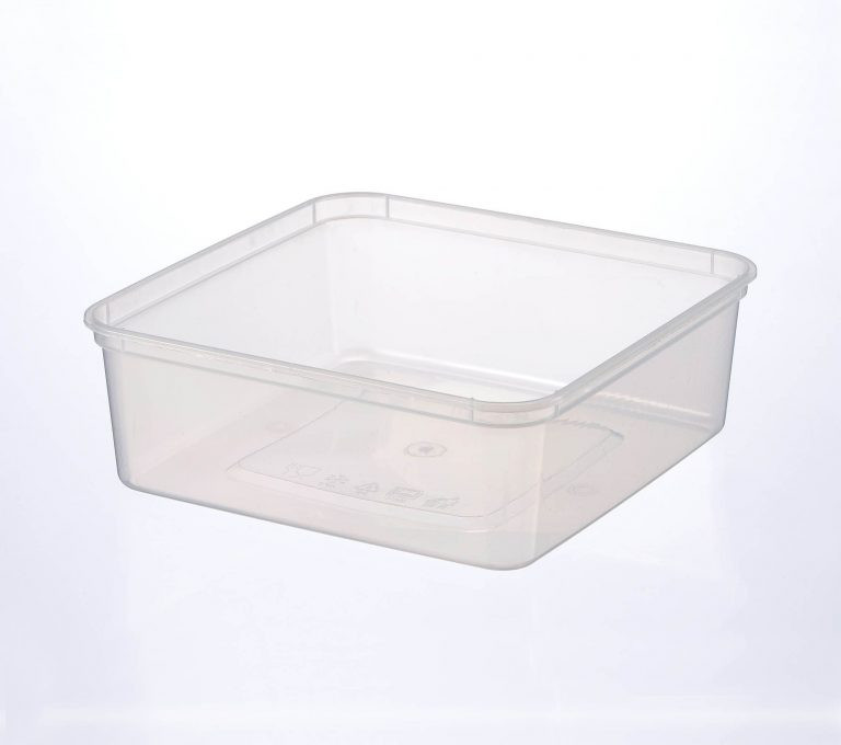 T-SQ1 (1000ml) Rect Container With Lid Disposable Take Away Box and PP ...