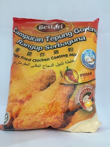 Bestari Crispy Hot & Spicy Fried Chicken Coating Mix 1kg Johor Bahru ...
