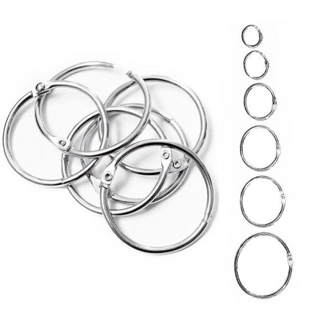 Card ring 20mm (100 pcs/box) Filling paper product Desktop Stationery ...