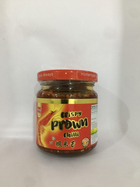 Heng's Crispy Prawn Chili 180g 香脆虾米香 Sos Cili Udang Ranggup HALAL Dry ...