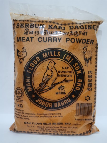 CAP BURUNG Meat Curry Powder 1kg 肉类咖喱粉 Serbuk Kari Daging Johor Bahru ...