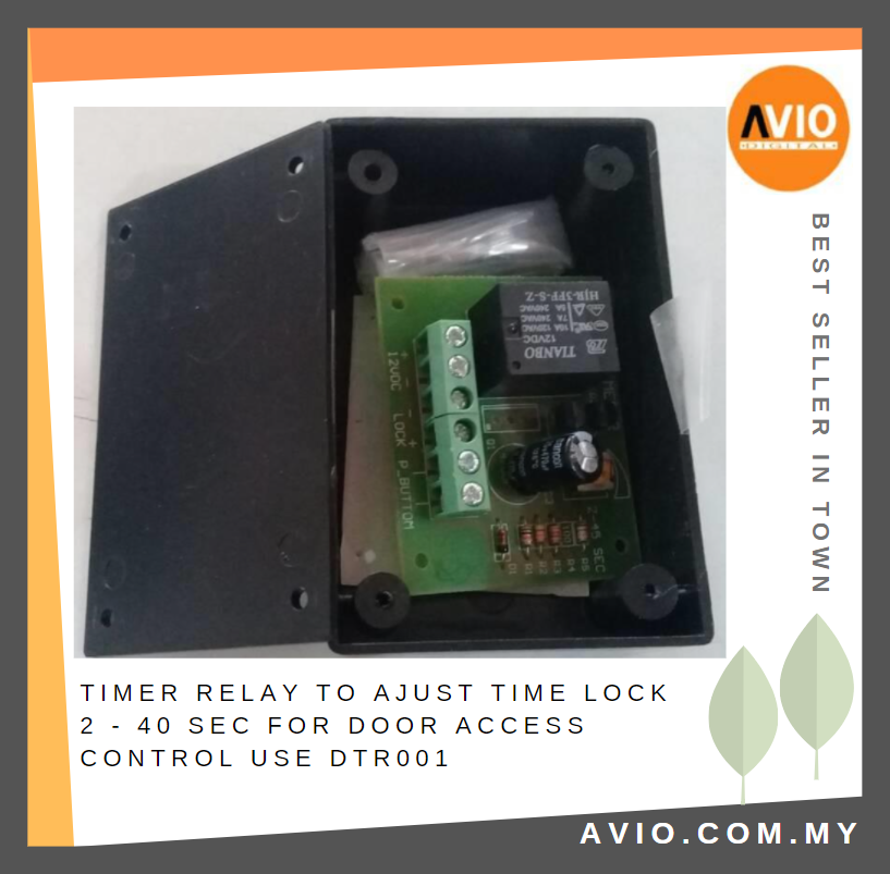 Timer Relay to Adjust Time Lock 2 - 40 Second Sec for Door Access ...