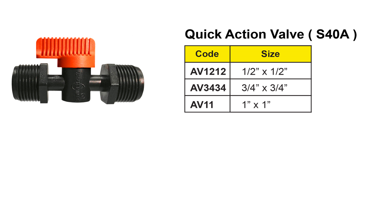 QUICK ACTION VALVE (S40A) INDUSTRIAL PRODUCTS PACKAGING ACCESSORIES ...