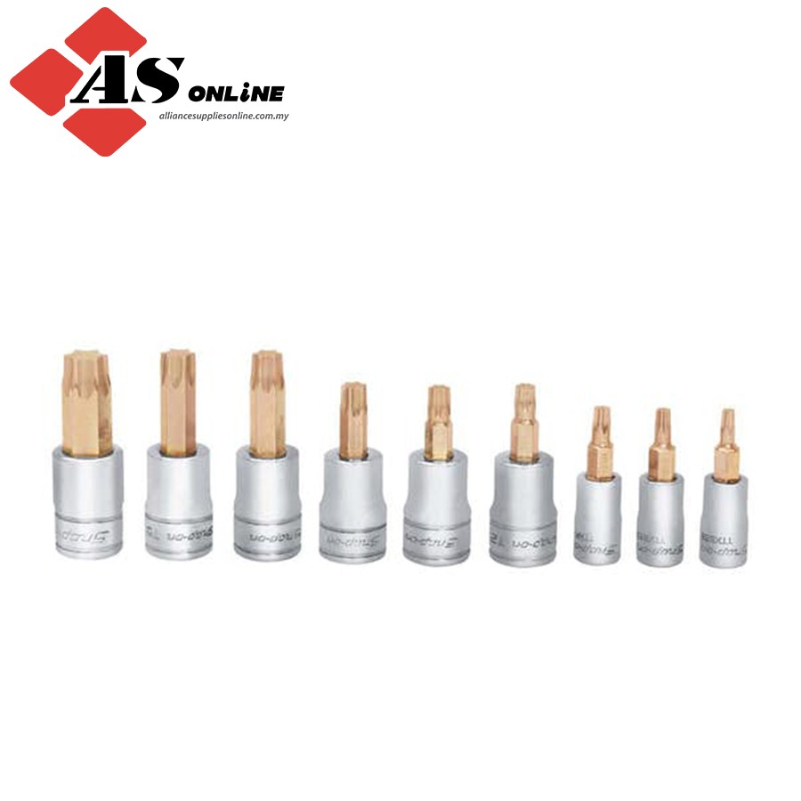 SNAP-ON 9 Pc Combination Drive TORX Bit Heavy-Duty Removal Socket Set ...