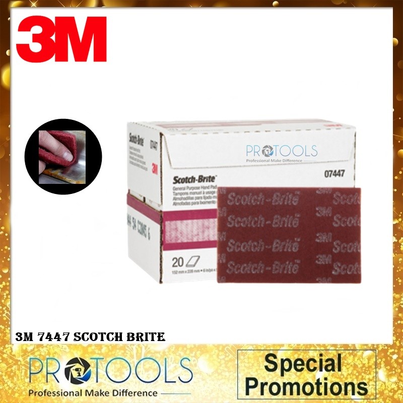 3M 7447 Scotch Brite General Purpose Hand Pad SAFETY Johor Bahru (JB ...