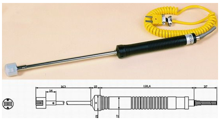RANKCONN - Straight Type Flat Surface Probe Thermocouple NR-81533A/B ...