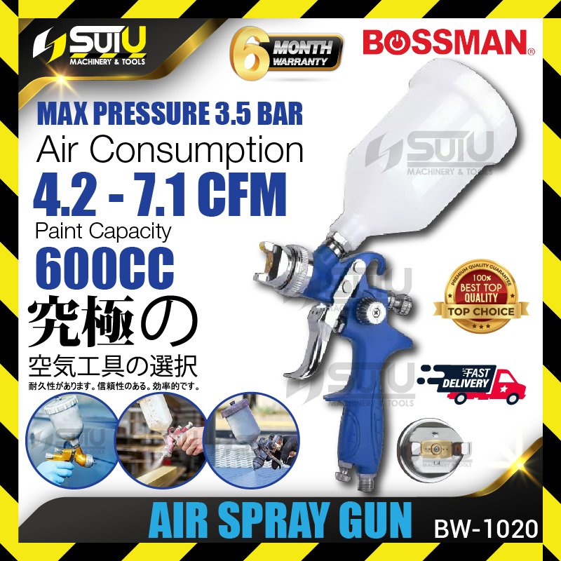 BOSSMAN BW-1020 / BW1020 600CC 3.5Bar High Pressure Air Spray Gun Air ...