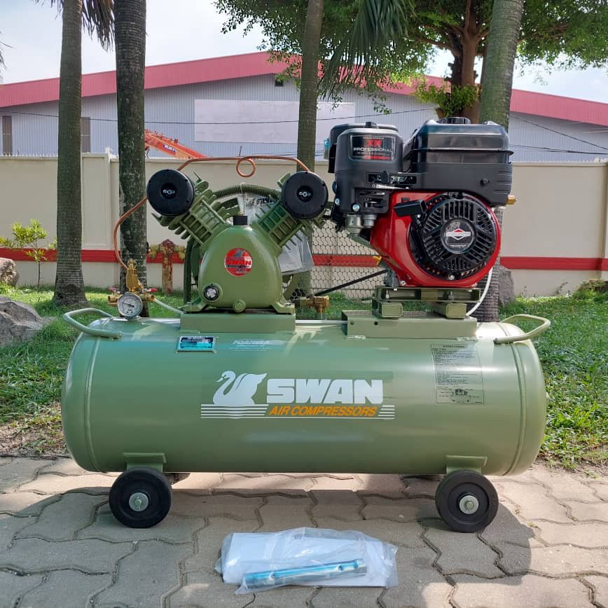 Swan SVP-202(E)/SVU-202(E) 85Liter Air Compressor c/w B&S 6.5Hp ...