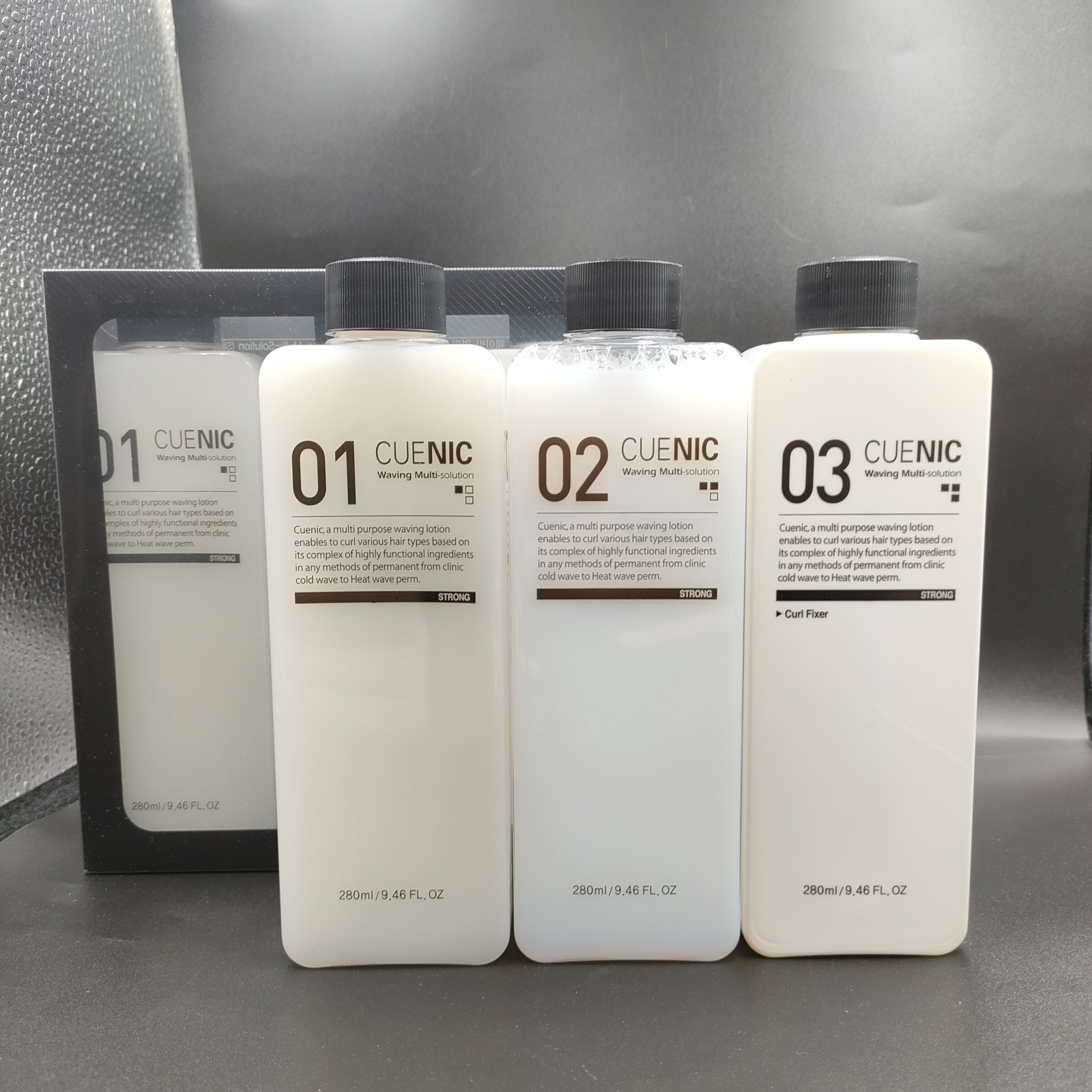 Cuenic Waving Multi-Solution Perm Lotion (STRONG) 280ml x3 CUENIC PERM ...