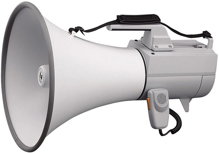 ER-2230W.TOA Shoulder Type Megaphone with Whistle MEGAPHONES TOA PA ...
