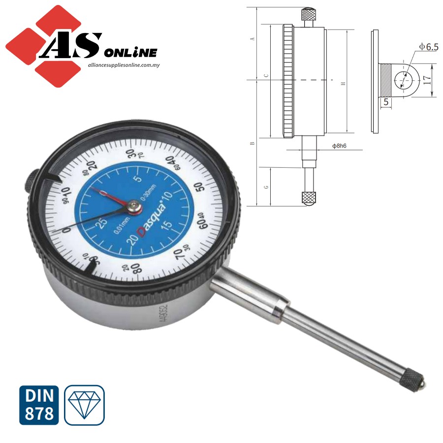 DASQUA Dial Indicator With Large Measuring Range / Model: 5141-1105 ...