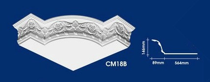 White Cornice Corner : CM18B Cornice Corners Plaster Ceiling Choose ...