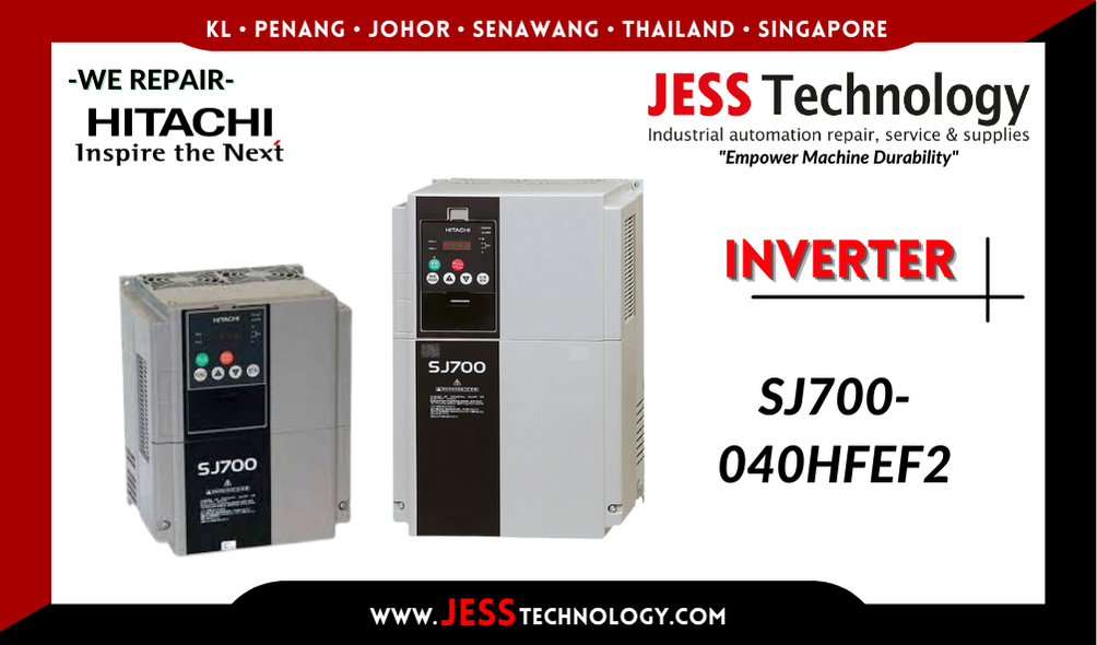 Repair HITACHI INVERTER SJ700-040HFEF2 Malaysia, Singapore, Indonesia ...