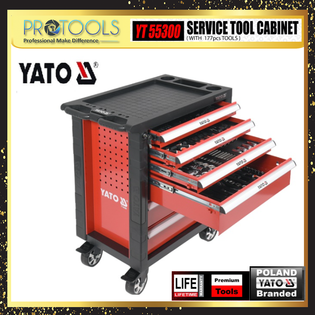 YATO YT-55300 SERVICE TOOLS CABINET WITH 6 DRAWERS & 177PCS TOOLS ...