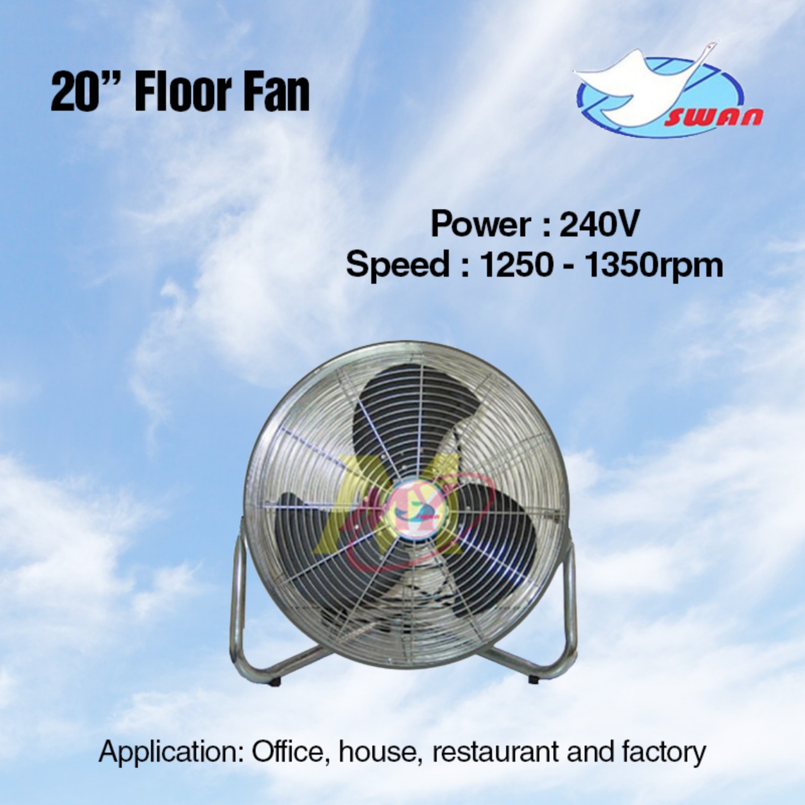 Swan FE-Series Industrial Floor Fan Selangor, Malaysia, Kuala Lumpur ...