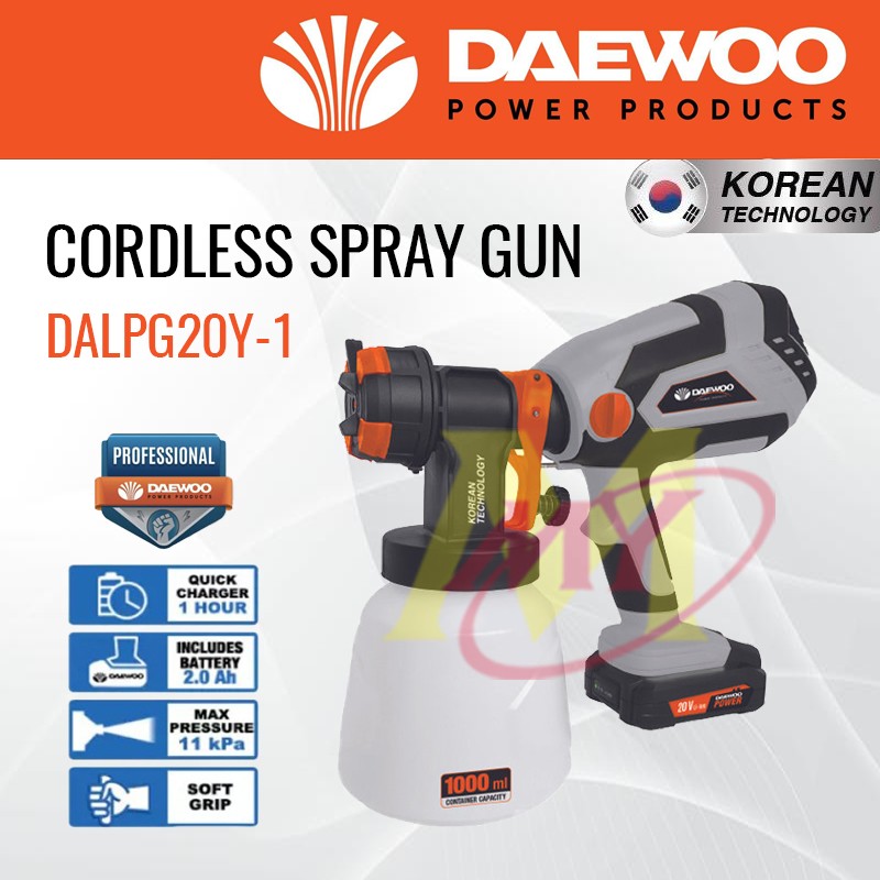 DAEWOO DALPG20Y-1 20V Cordless Spray Gun (2.0AH) [Code: 10138] Selangor ...