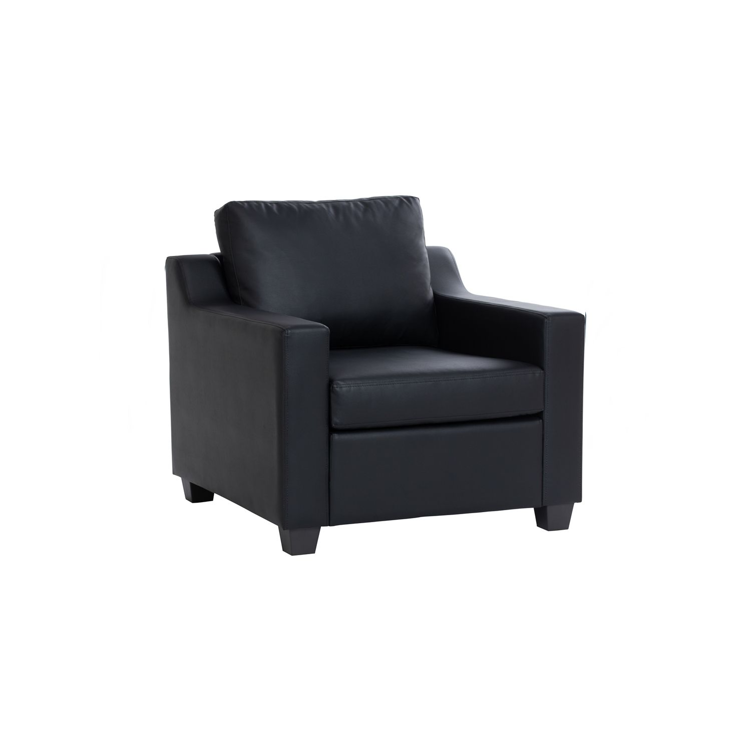 Baleno 1 Seater Sofa - Black Living Room Sofa - 3 Seater Sofa JB, Kulai ...