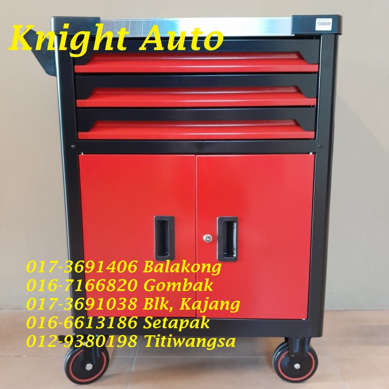 Pre-order KGT 3 drawer tools box X-73 ID34639 Cabinet Tool Cart Tool ...
