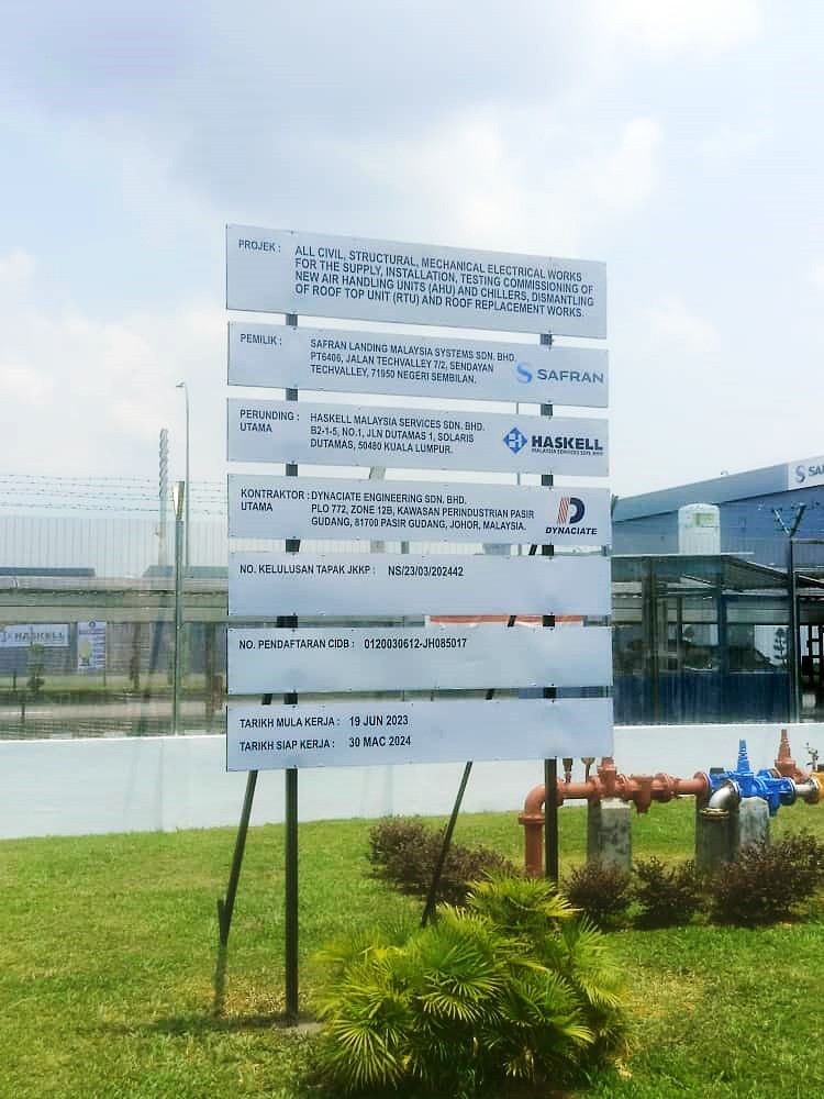 Construction Site Project Signboard | Papan Iklan Projek Tapak ...