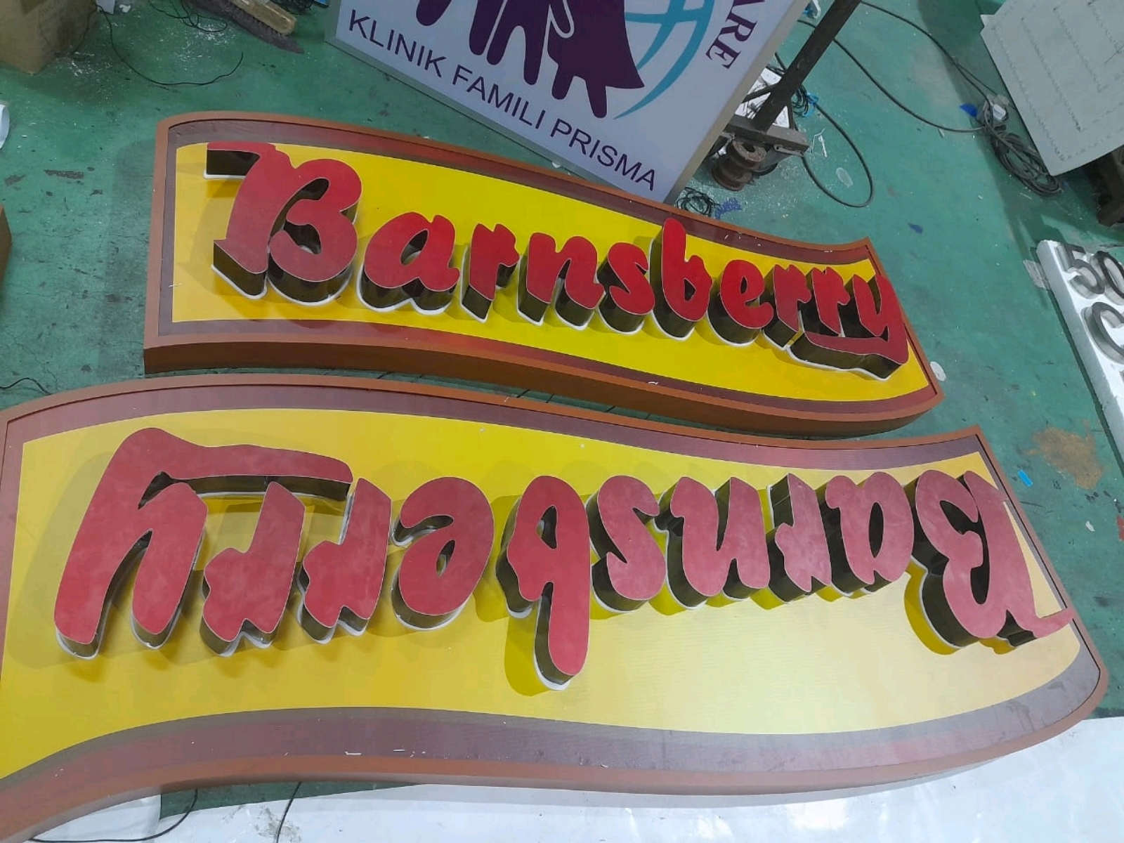 3D Signcraft # 3D LED Frontlit # Signboard 3D # LED Box Up Signage ...