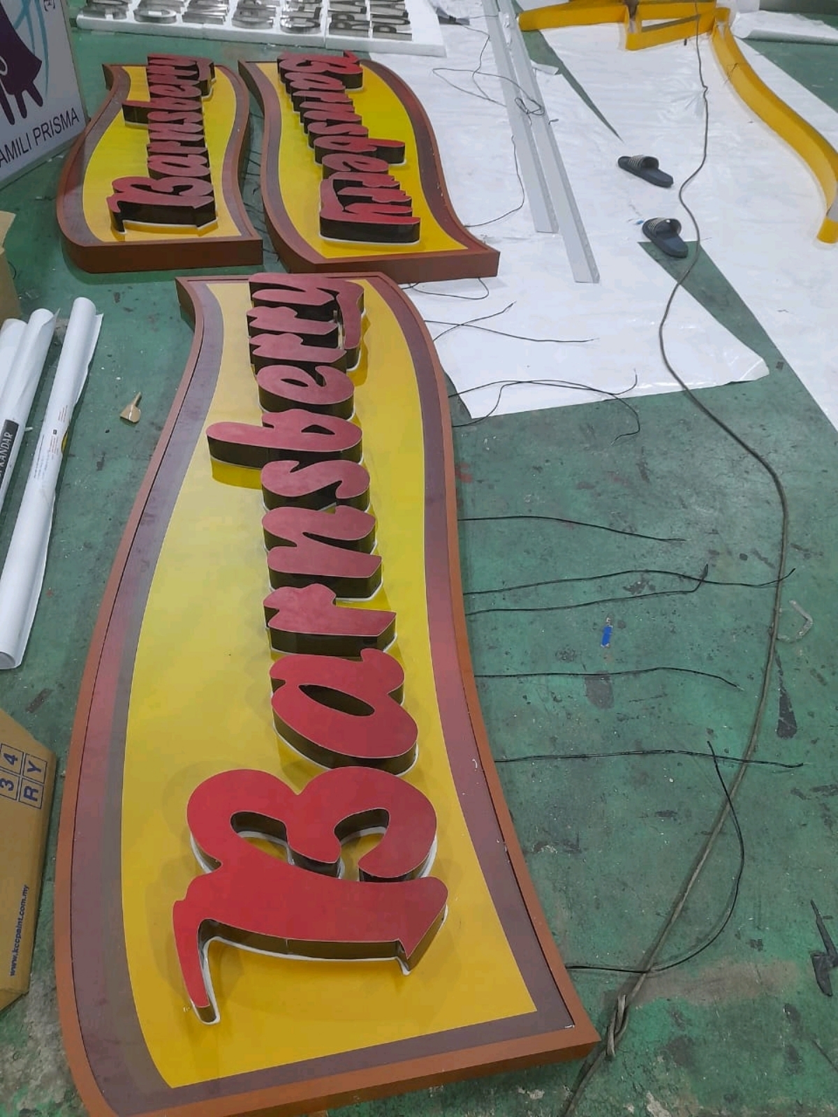 3D Signcraft # 3D LED Frontlit # Signboard 3D # LED Box Up Signage ...