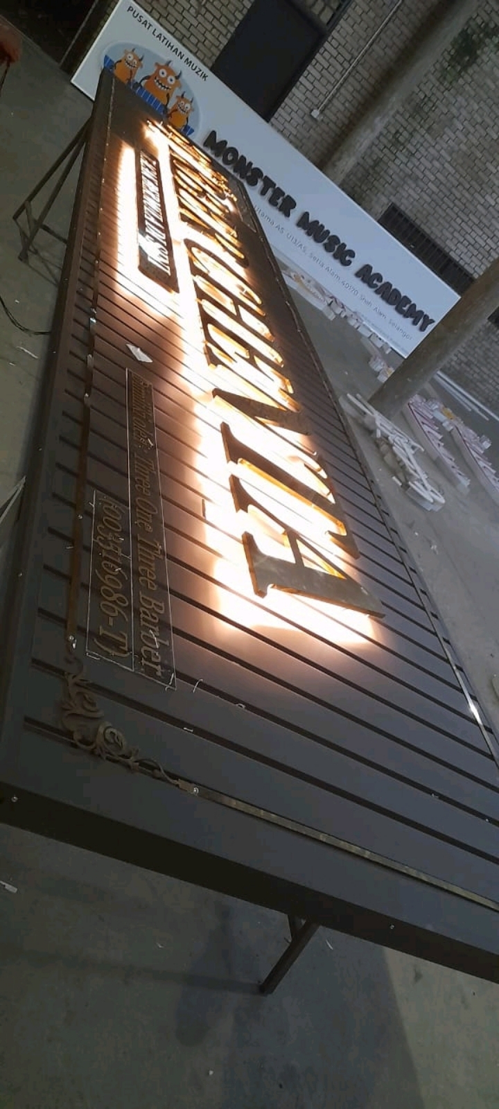 3D Backlit Signage # Led Backlit Signboard # Signboard 3D Box Up Led ...