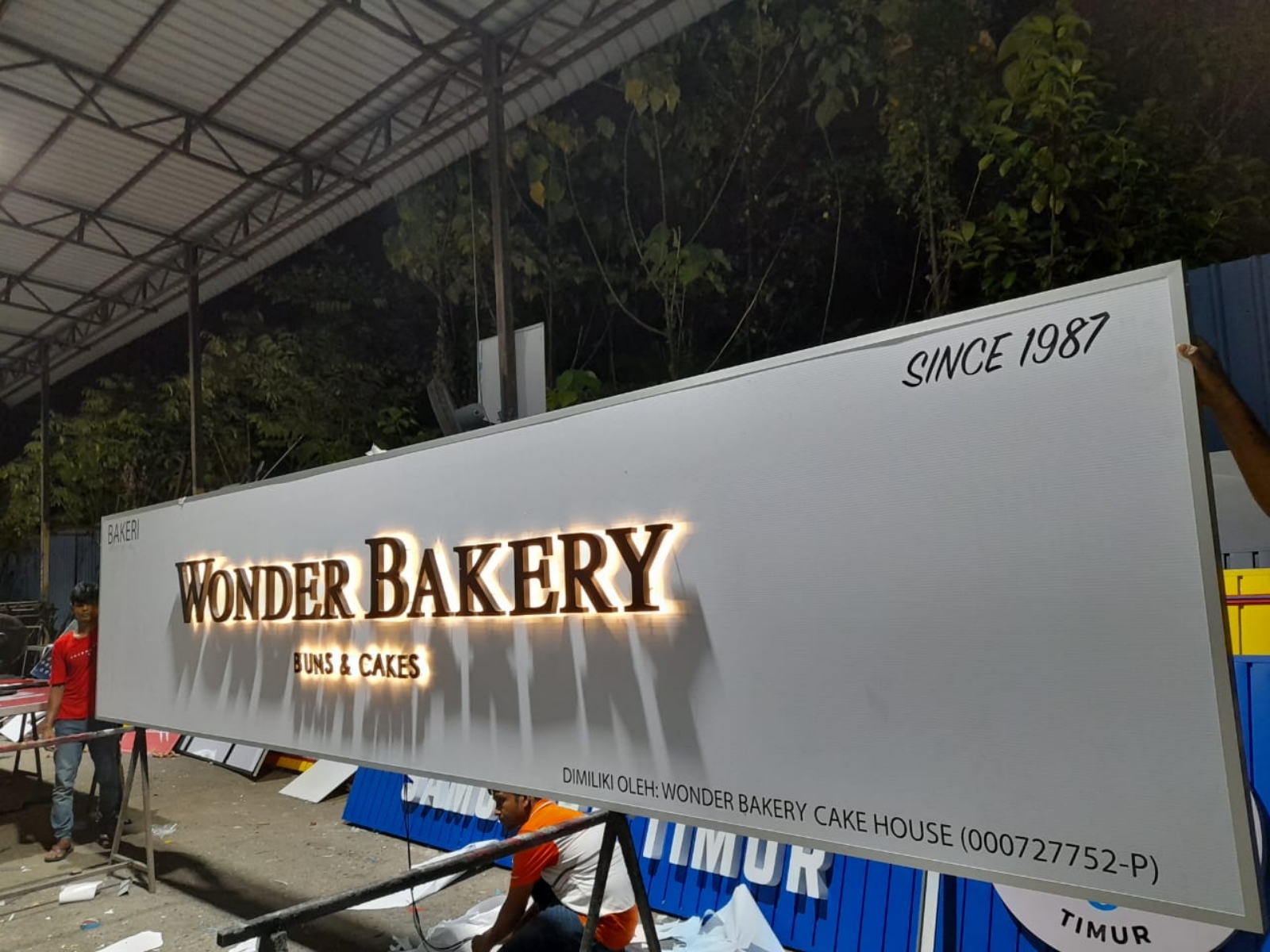 3D Backlit Signage # Led Backlit Signboard # Signboard 3D Box Up Led ...