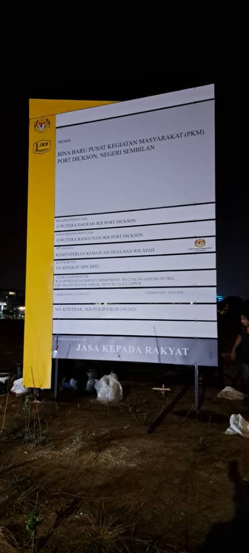 HBI Kapital Project Signage at BESTARI JAYA, SUNGAI BESAR, SHAH ALAM ...