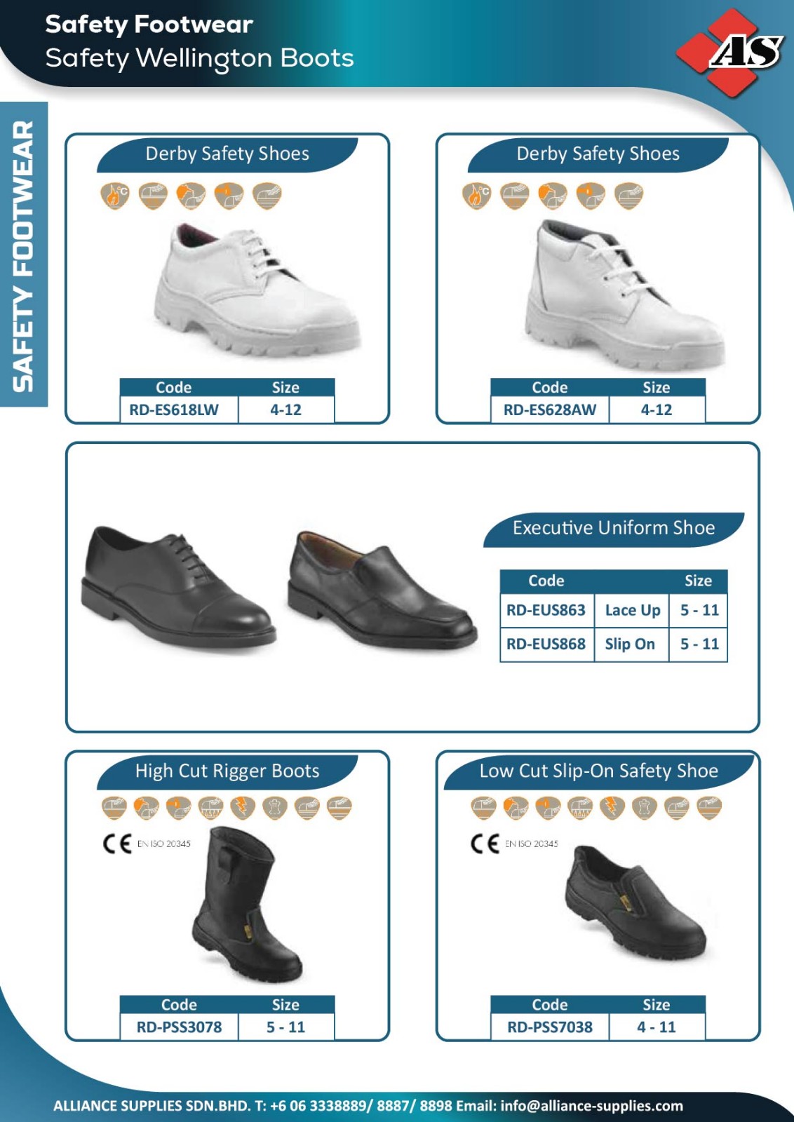 Derby Safety Shoes / Executive Uniform Shoe / High-Cut Rigger Boots ...